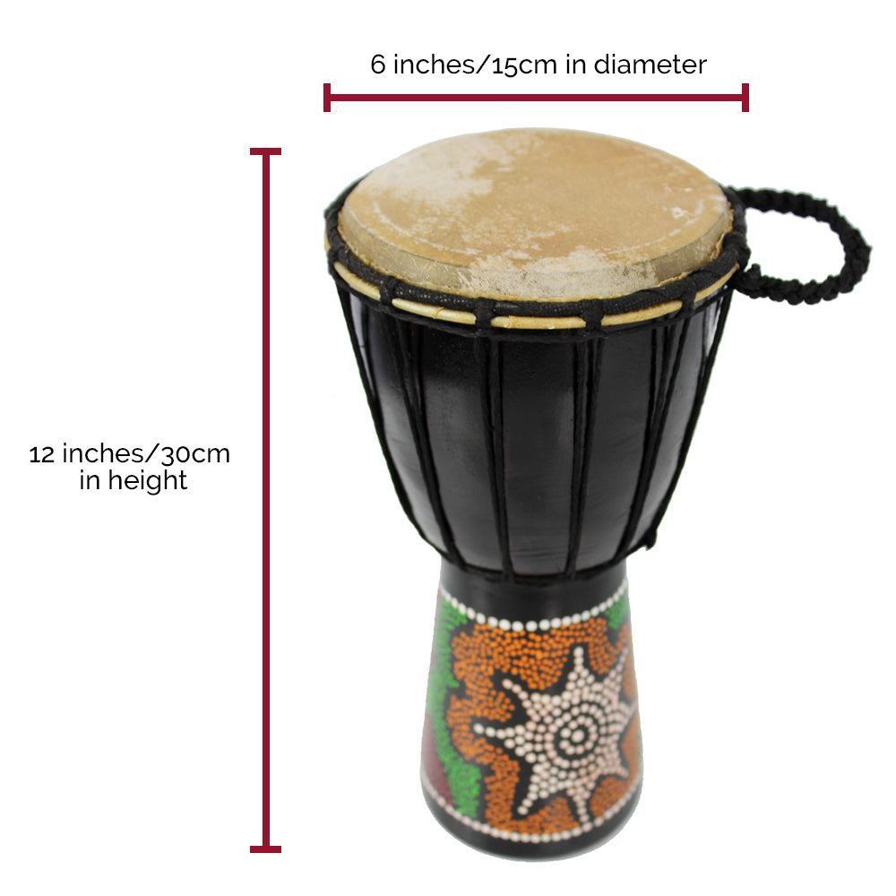 A-Star Painted Djembe - 6 Inch – NMII